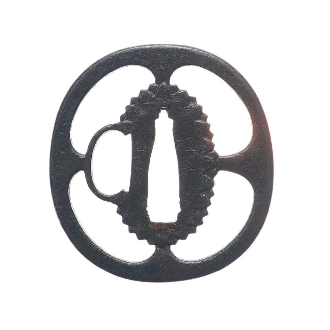 Antique Tsuba for Samurai Sword(T-90) | Samurai Museum Shop
