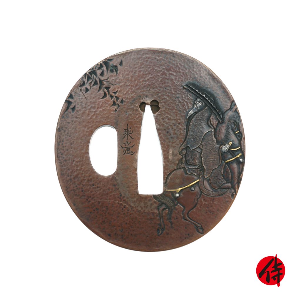 Edo period antique Tsuba for Samurai Sword (T-78) | Samurai Museum Shop
