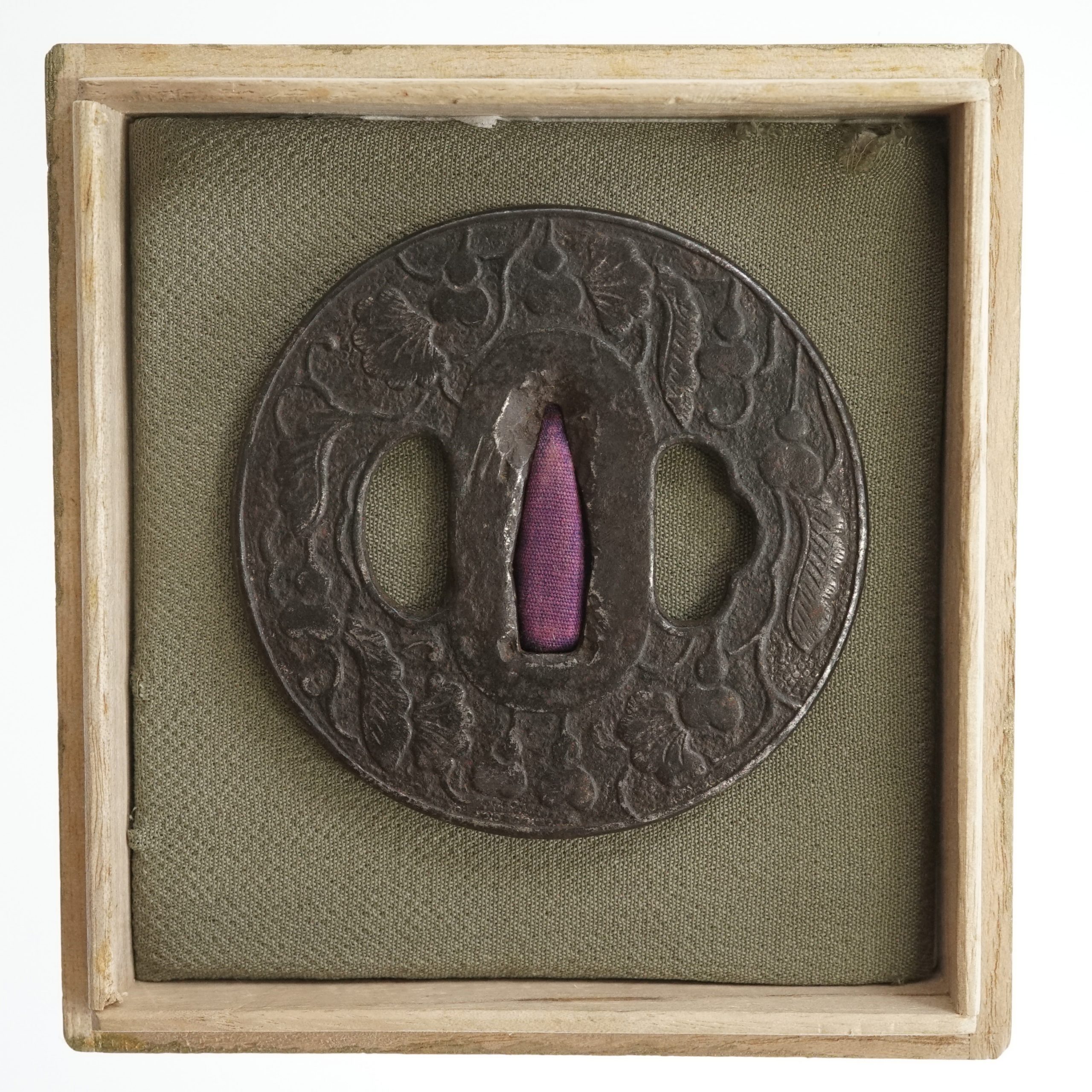 Antique Tsuba for Samurai Sword (T-189) | Samurai Museum Shop