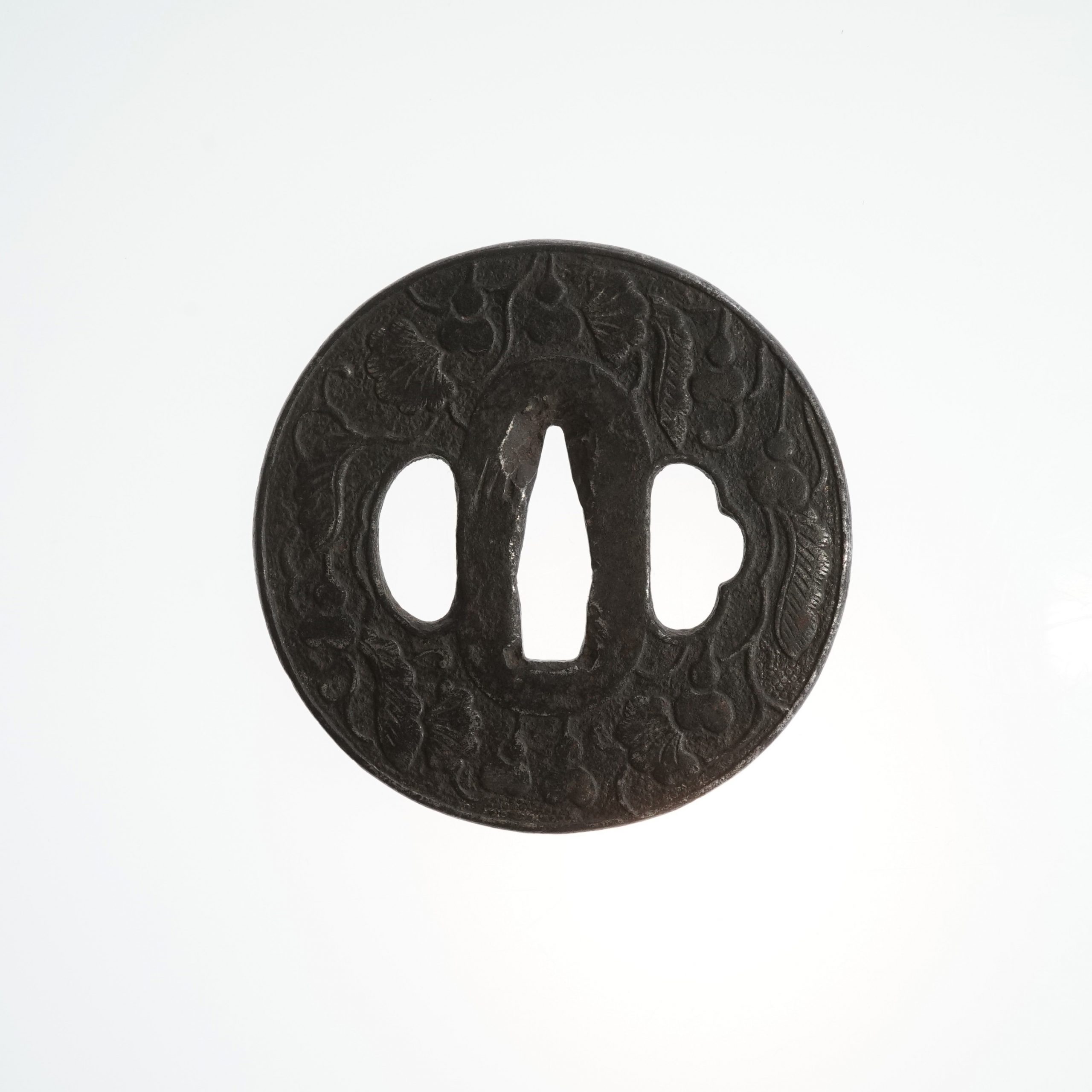 Antique Tsuba for Samurai Sword (T-189) | Samurai Museum Shop