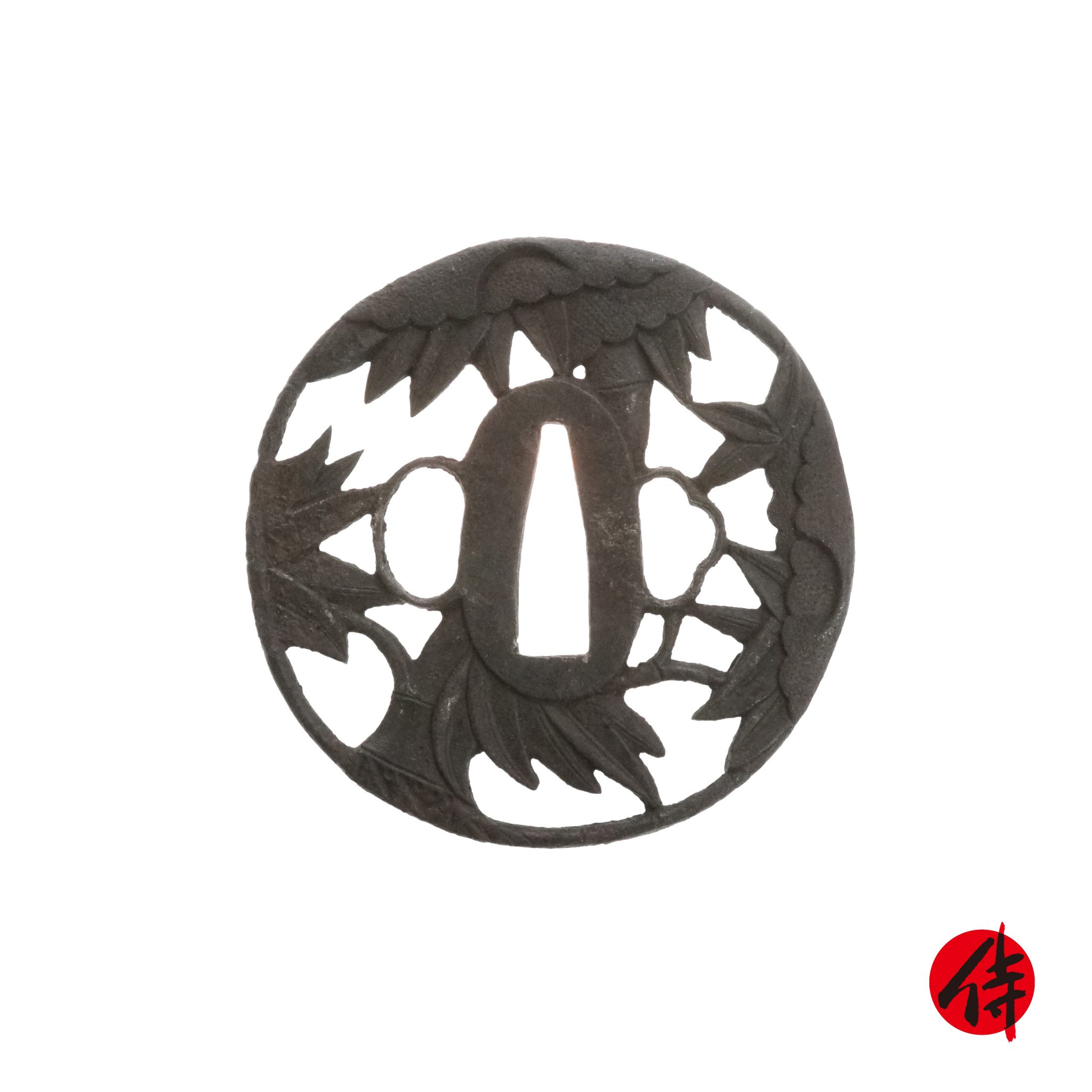 Edo period antique Tsuba Set 04 for Samurai Sword | Samurai Museum Shop