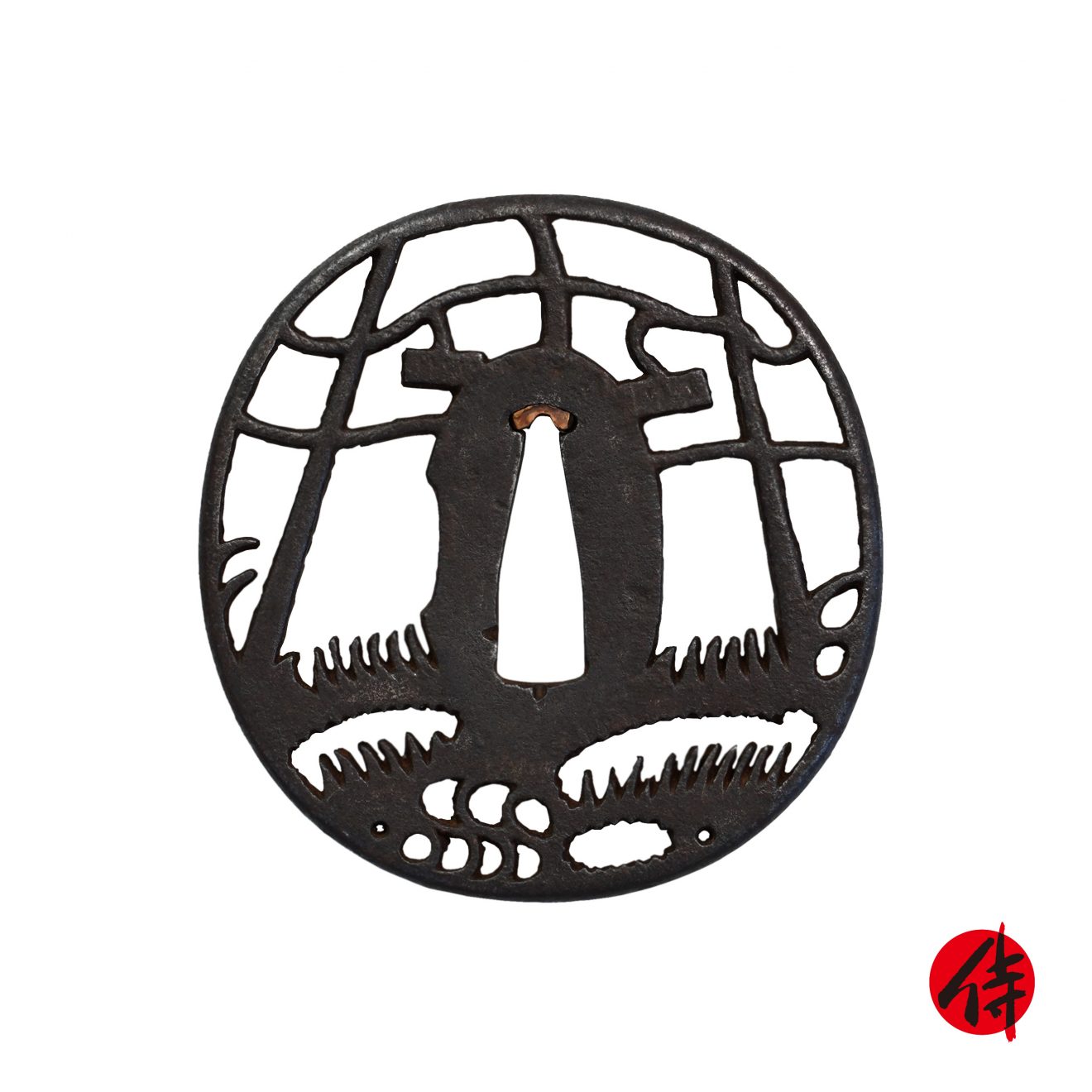 Edo period antique Tsuba Set 06 for Samurai Sword | Samurai Museum Shop