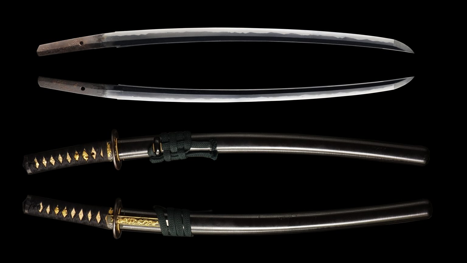 Mid Edo Period Antique Daisho attributed to Tadayoshi and Saneyuki for ...