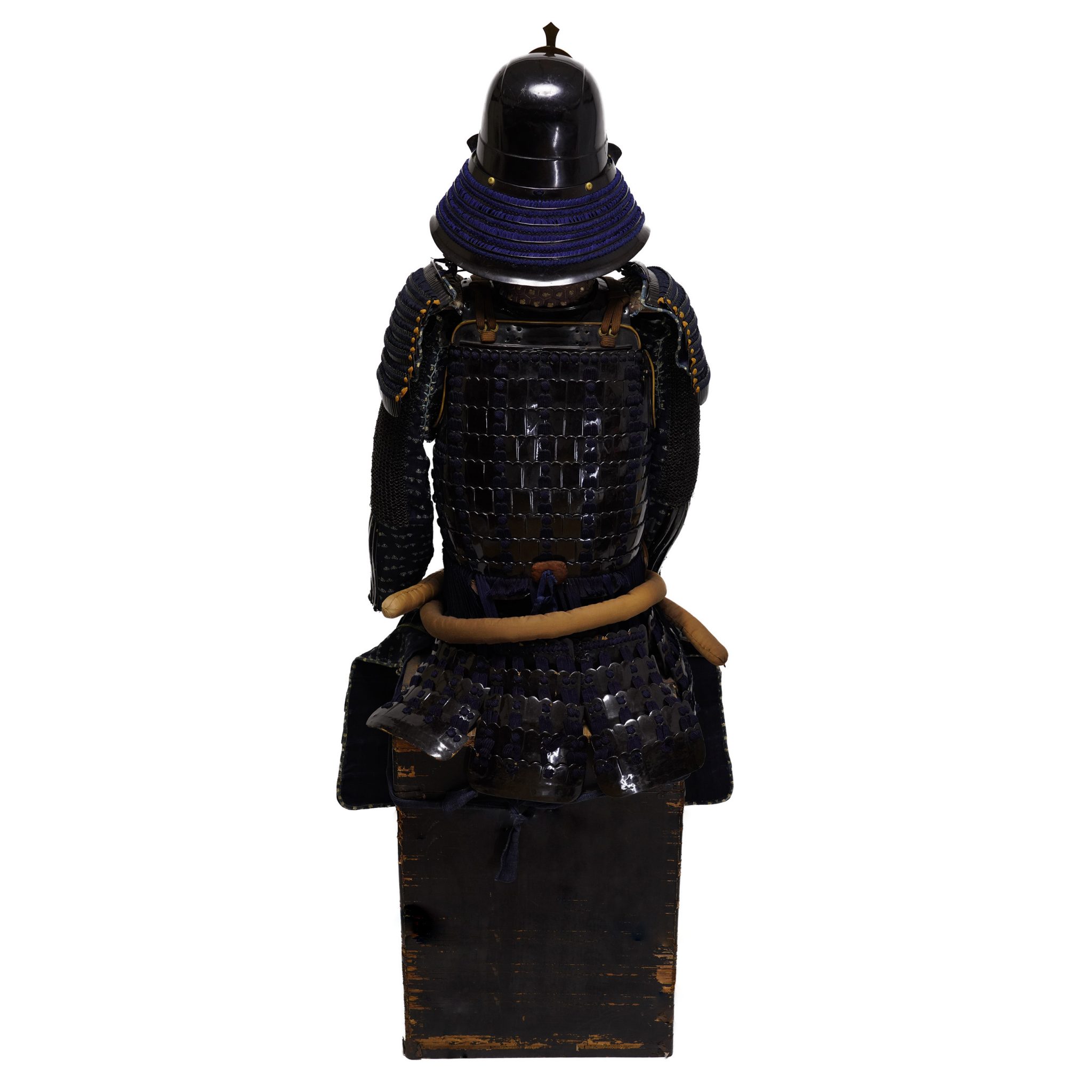 Antique Edo Period Iron Black Lacquered Samurai Armor (A-13) | Samurai ...