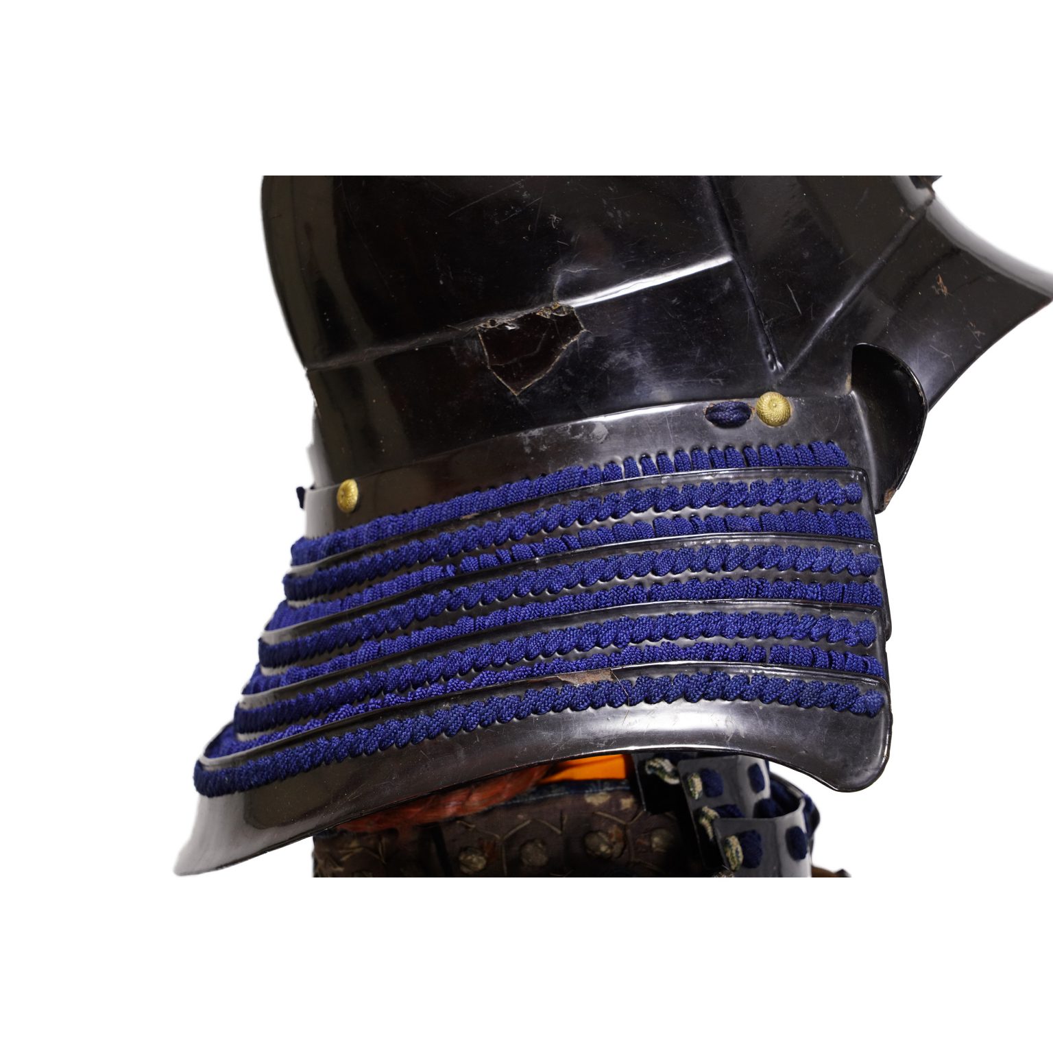 Antique Edo Period Iron Black Lacquered Samurai Armor (A-13) | Samurai ...