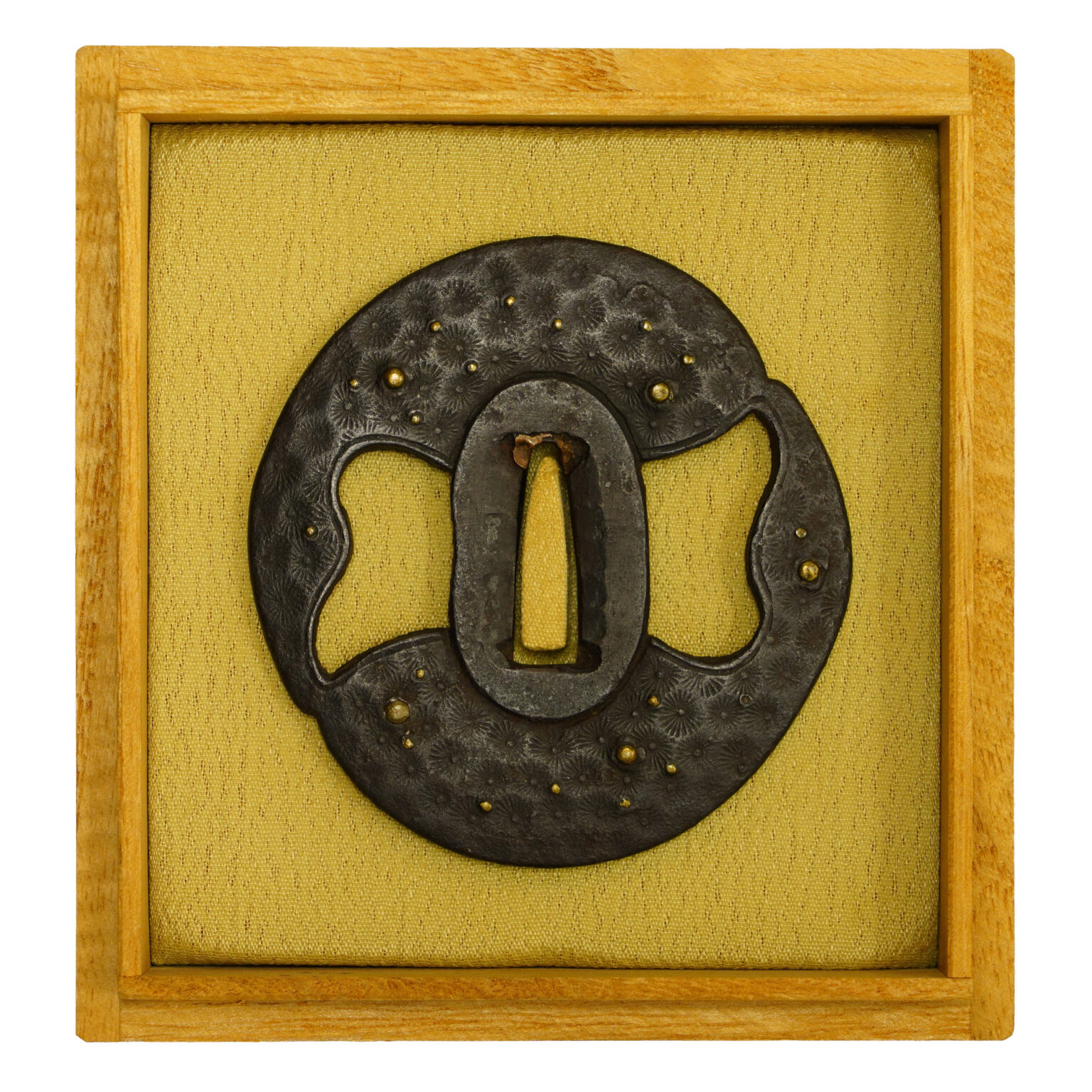 Edo Period Antique Tsuba For Samurai Sword T 523 Samurai Museum Shop