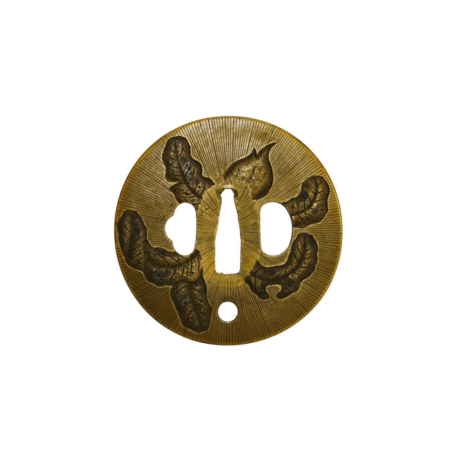 Edo period antique Iyo Shoami Tsuba for Samurai Sword with NBTHK Hozon ...