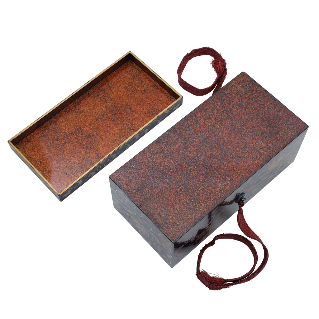 Japanese lacquer box set Makie Fubako (Fubako-02) | Samurai Museum Shop