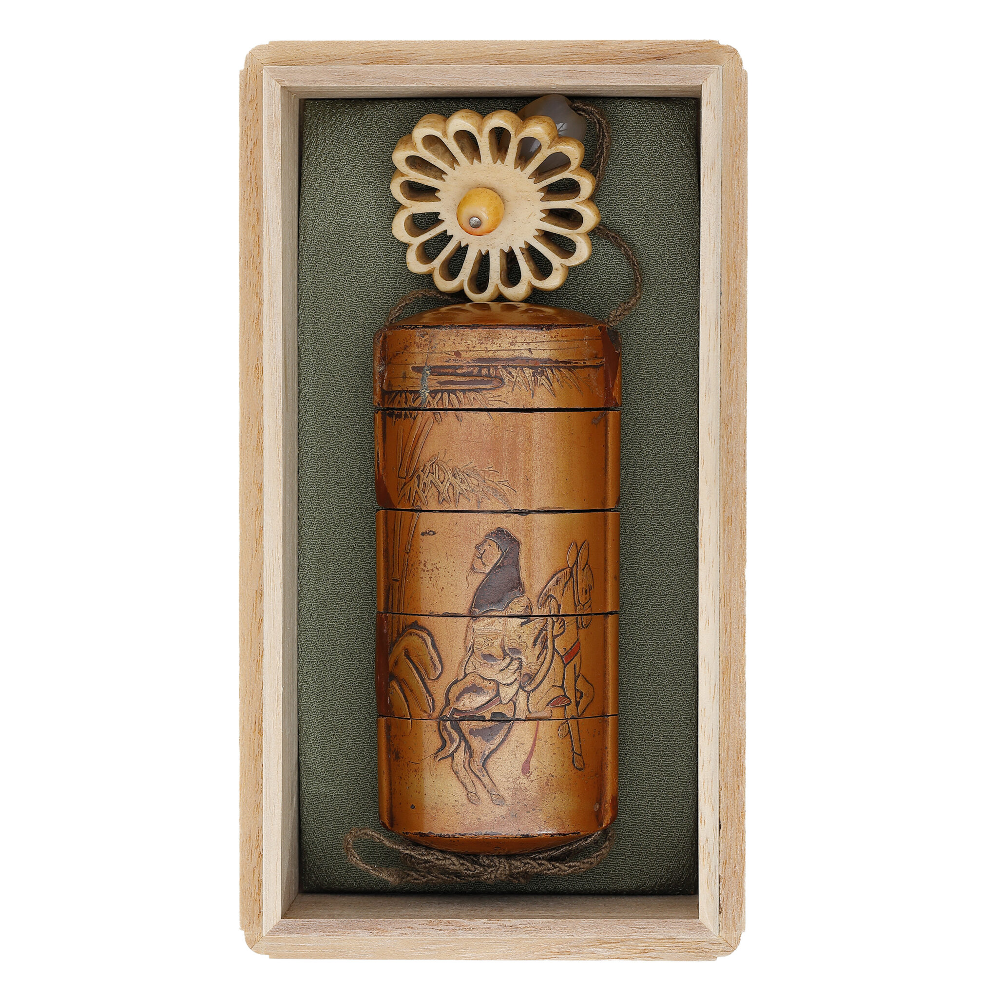 Traditional Japanese case-antique Inro (IR-26) | Samurai Museum Shop