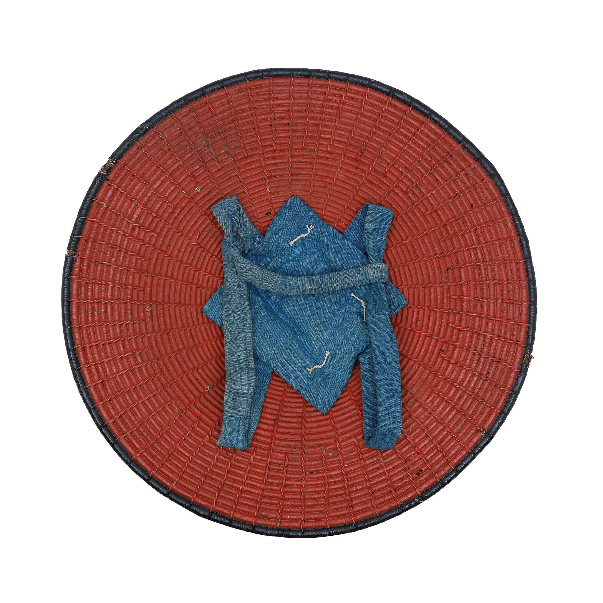 Antique Samurai Helmet Jingasa Set (KT-40) | Samurai Museum Shop