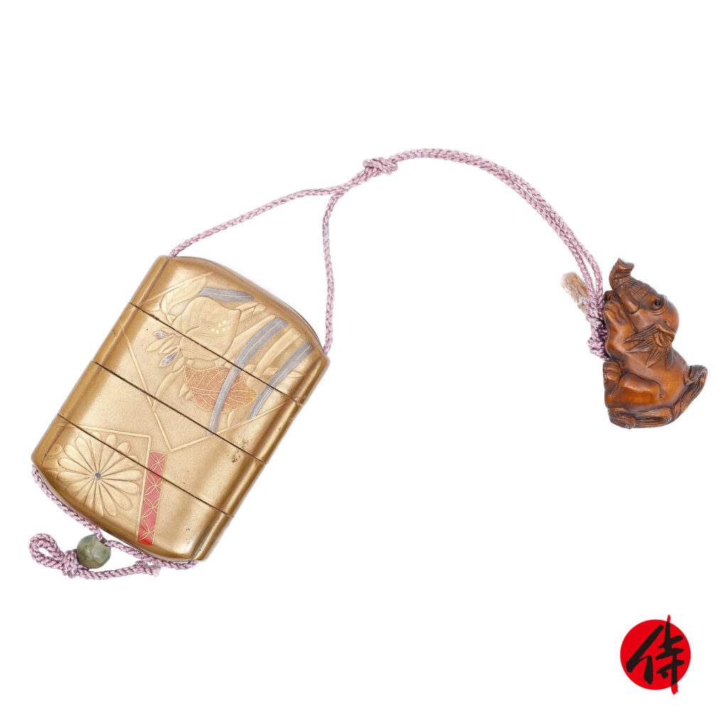 Traditional Japanese case-antique Inro (IR-32) | Samurai Museum Shop