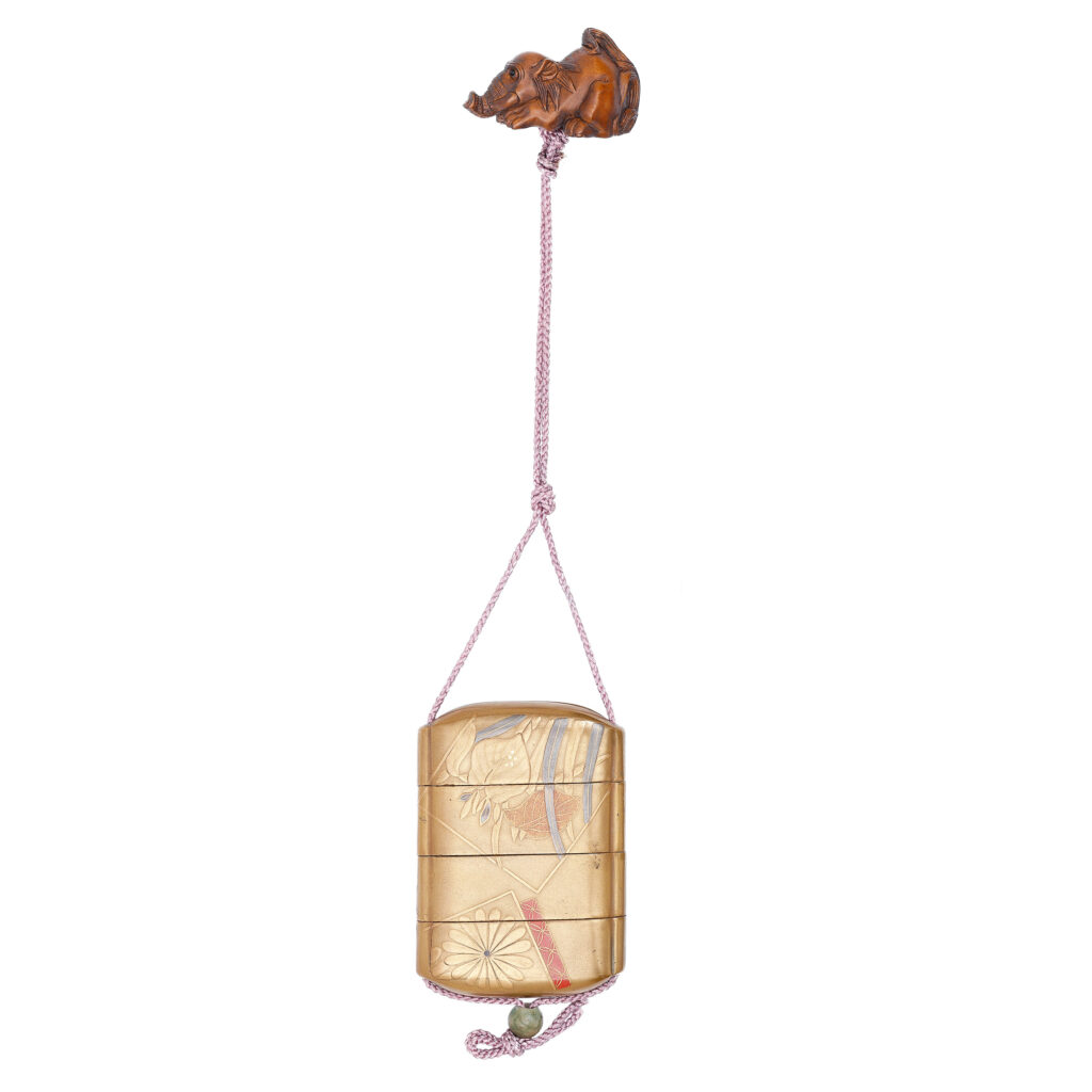 Traditional Japanese case-antique Inro (IR-32) | Samurai Museum Shop