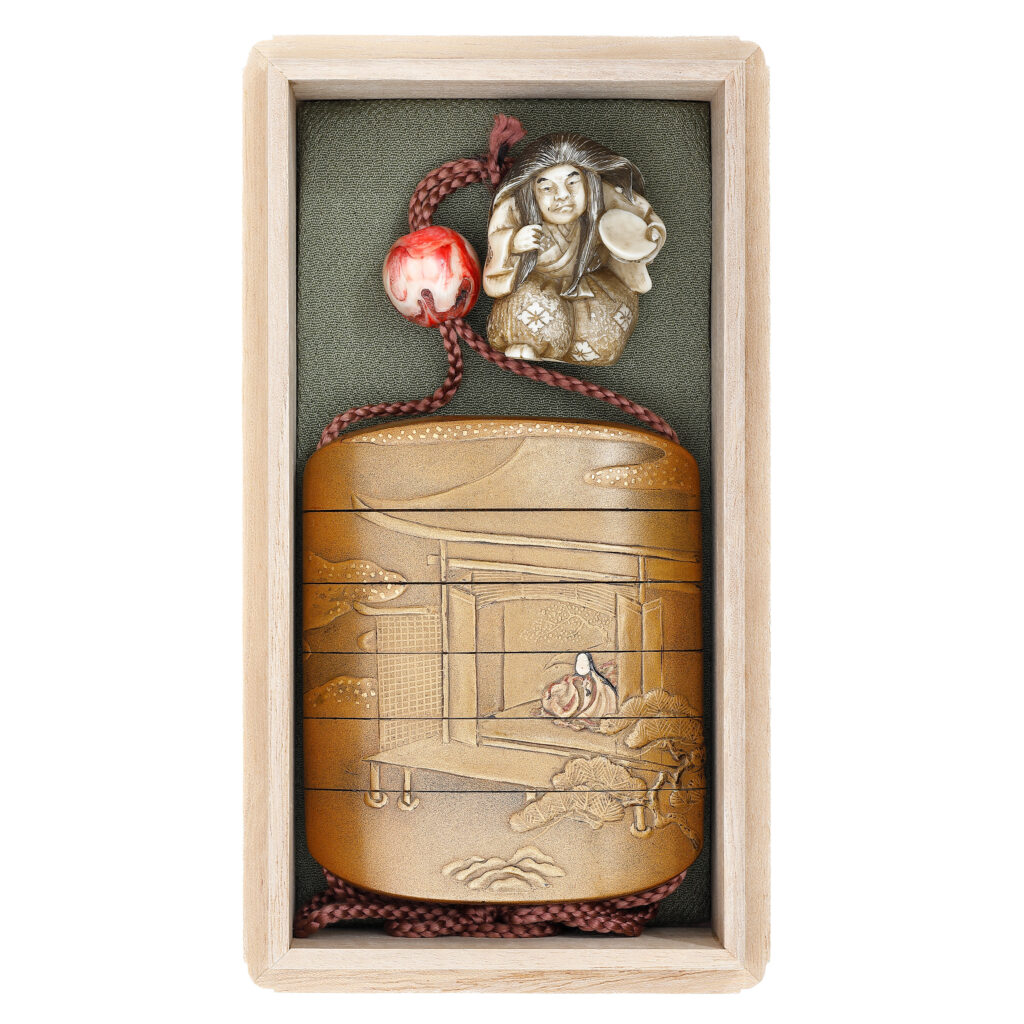 Traditional Japanese case-antique Inro (IR-35) | Samurai Museum Shop