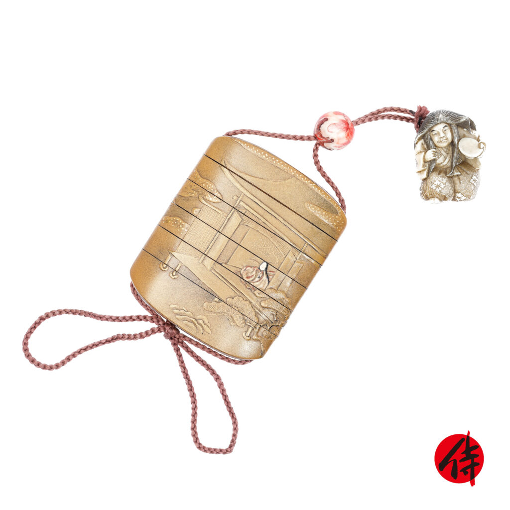 Traditional Japanese case-antique Inro (IR-35) | Samurai Museum Shop