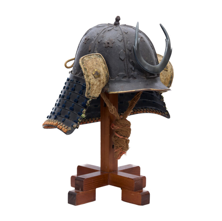 Antique Samurai Helmet Mid Edo Period Rokumai Bari Kawari Kabuto with ...